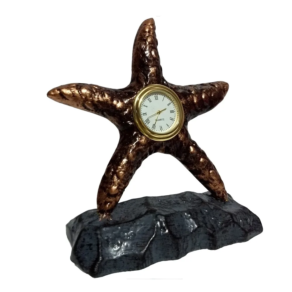 Sea Shell Clock Unique Design Clocks Metal Showpiece Item And Home ...