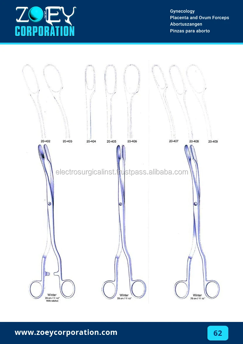 Winter Placenta And Ovum Forceps,Gynecological Winter Placenta And Ovum ...
