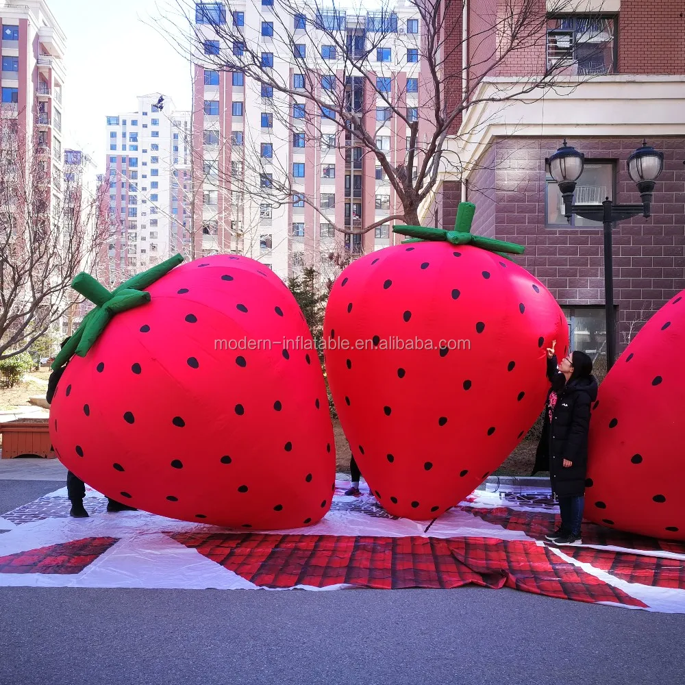 Outdoor Advertising Inflatable Fruit Event Giant Inflatable Strawberry ...