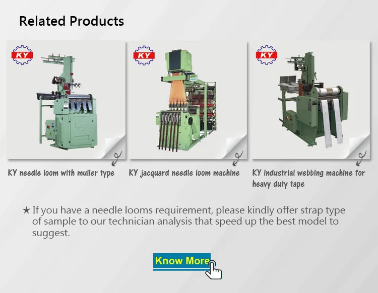 Kyang Yhe wide and narrow electronic jacquard needle loom machine ...