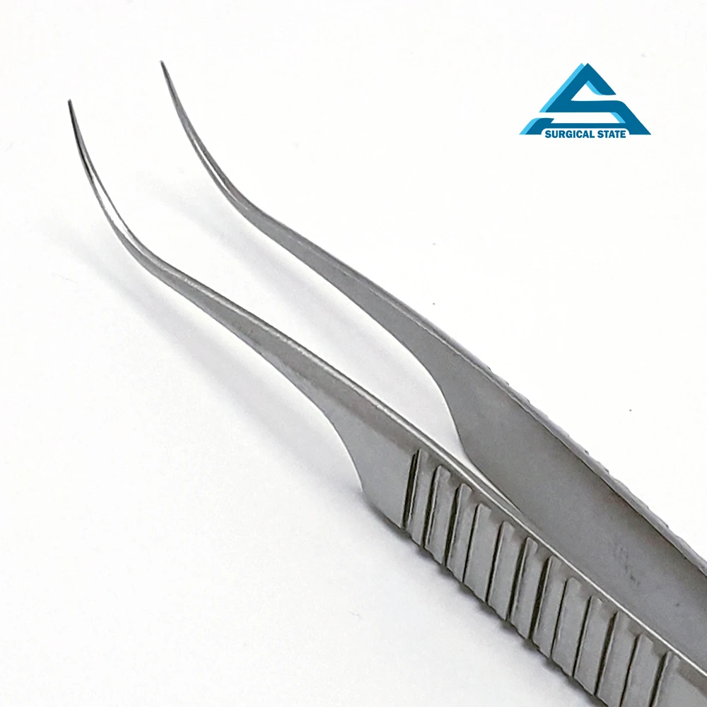 Jeweler Tweezers Jewelry Micro Precision Forceps Curved Cr Micro Dissecting Watchmaker Splitter ...