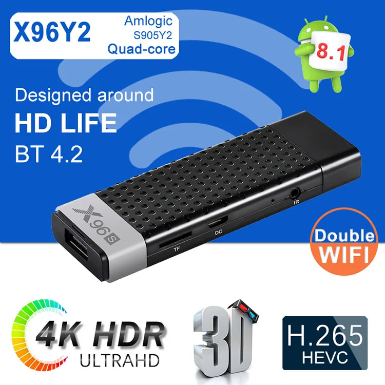 Factory Oem Tv Stick X96s Amlogic S905y2 2gb 16gb Android 8.1 Epro ...