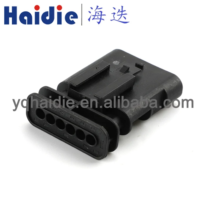 Haidie 6 Pin Male Waterproof Auto Electrical Wire Connector 1-2141324-1 ...