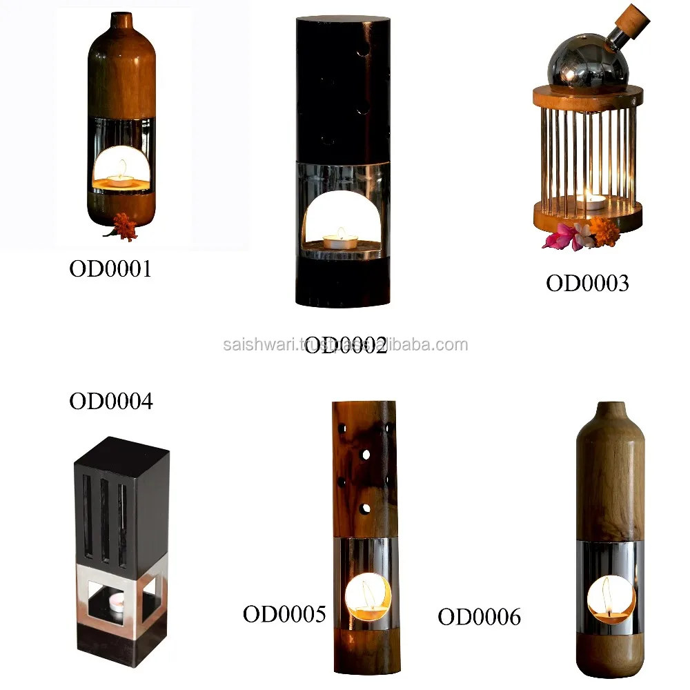Wooden Glossy Teak Mango Wood Table Chimney Incense Traditional Oli ...