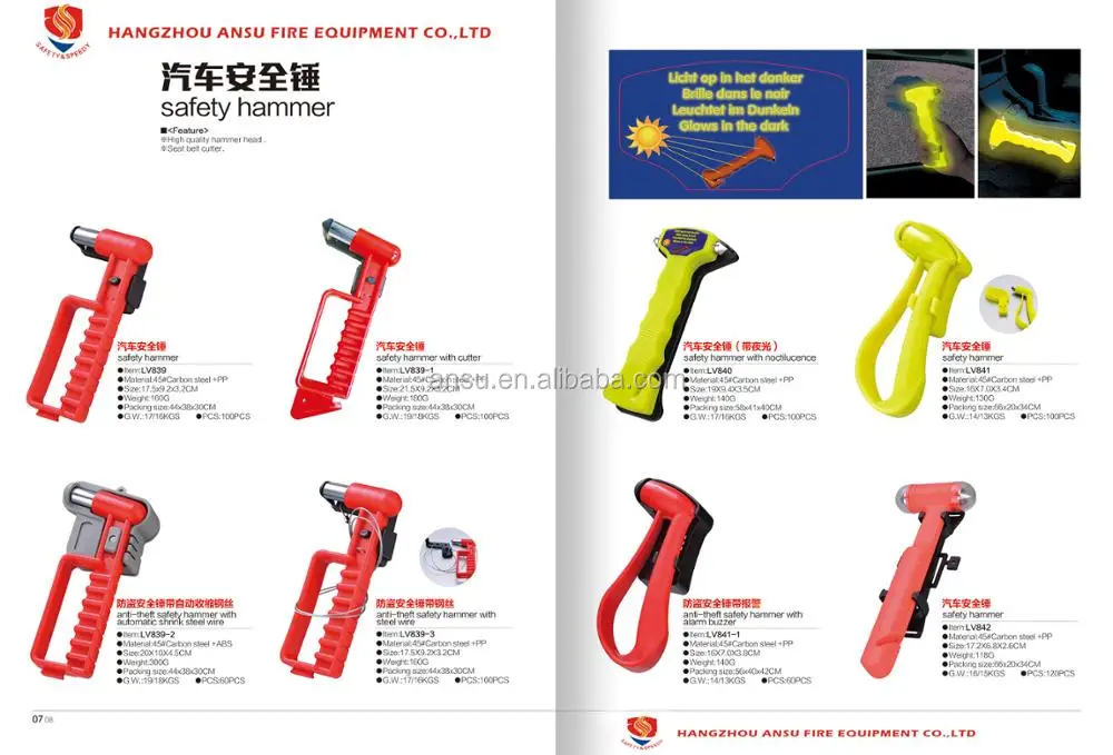 Car Auto Emergency Life Safety Hammer - Buy Emergency Life Safety ...