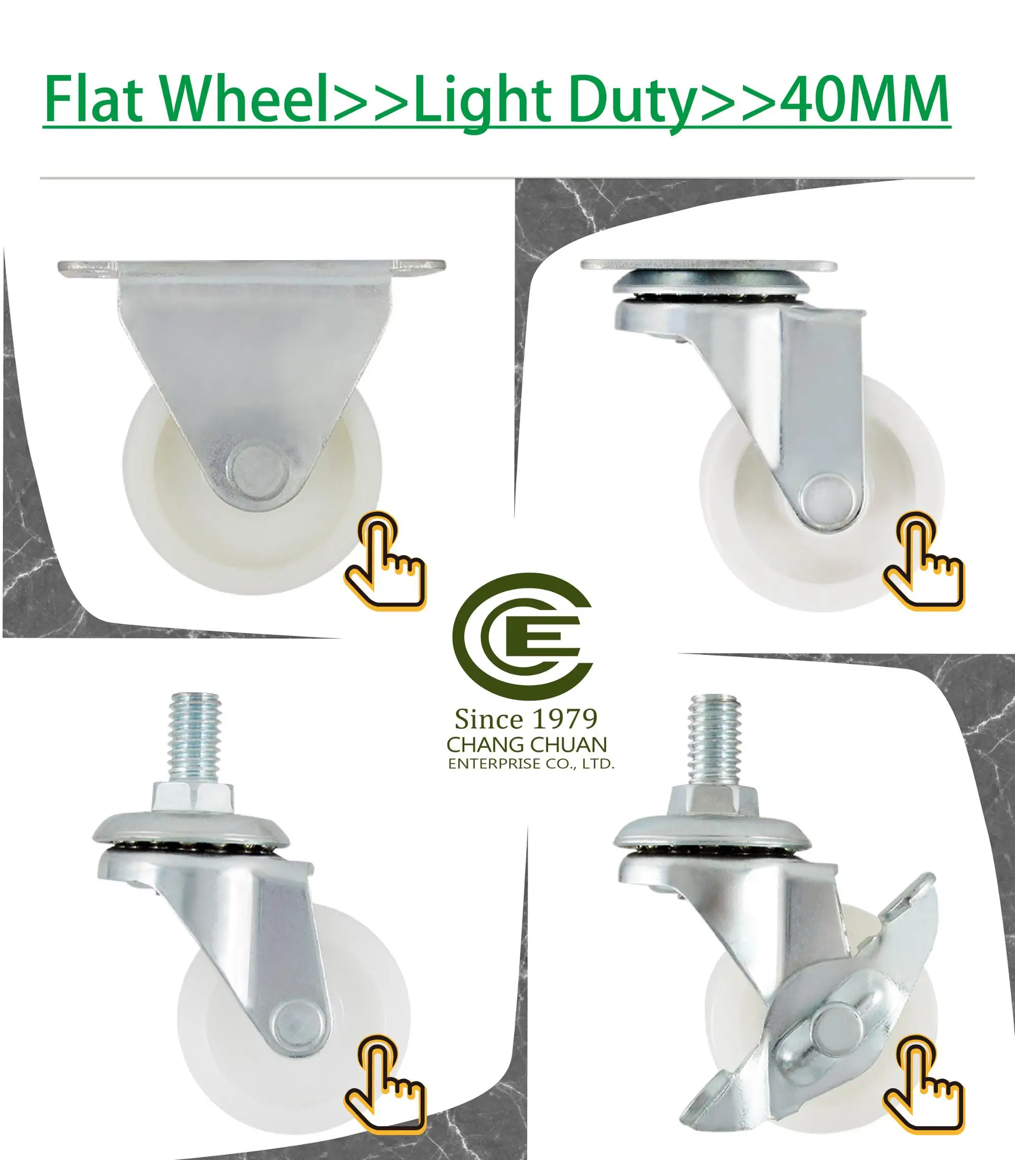 Cce Caster 1.5 Inch Plastic Insert Caster Socket Pin Stem Wheel - Buy ...