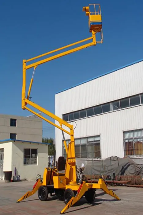 10m Towable Trailer Mounted Mini Boom Lift - Buy Telescopic Boom Lift ...