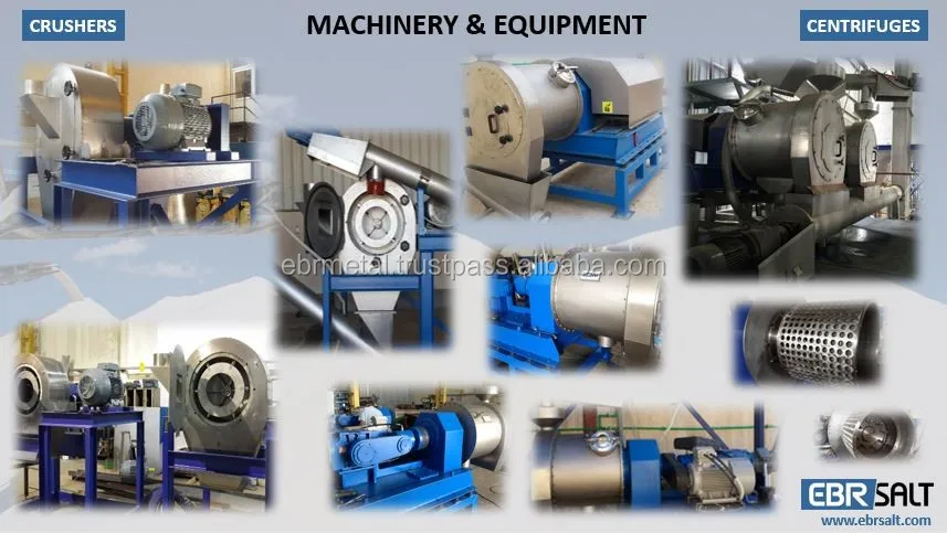 MECHANICAL SALT REFINING PLANTS - EBR SALT Production Line