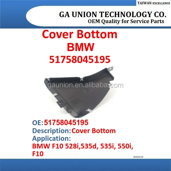 カバー、下部フェンダーライナー-b.m.w F10 528i、535d、535i、550i、f10用の下部フロント左51758045195 ...