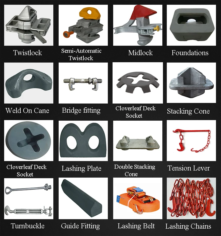 Container Lashing Pots - Embedded Type Cross Cloverleaf Deck Socket ...