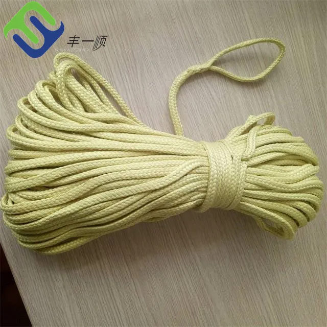 Round Braided Aramid 12mm Double Braided Kevlar Rope - Buy Double ...