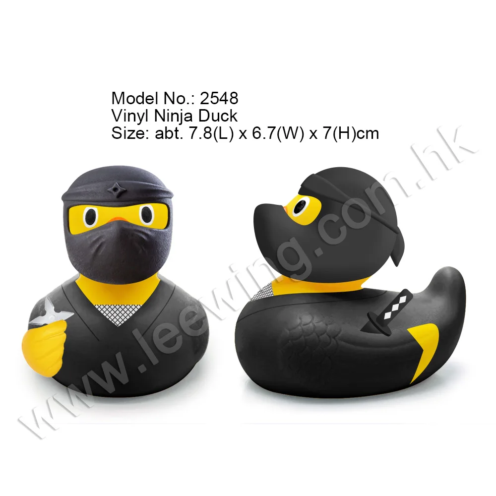 Stylish Promotional Gift - Japanese Black Ninja Rubber Duck