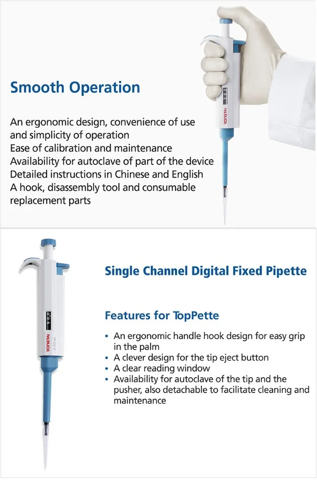 Rongtai Single Channel Variable 0.1-2.5ul Automatic Pipetting Device ...