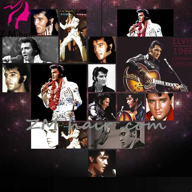 Elvis Presley Human Hair Fake Beard Costume Cosplay Sideburns Mutton ...