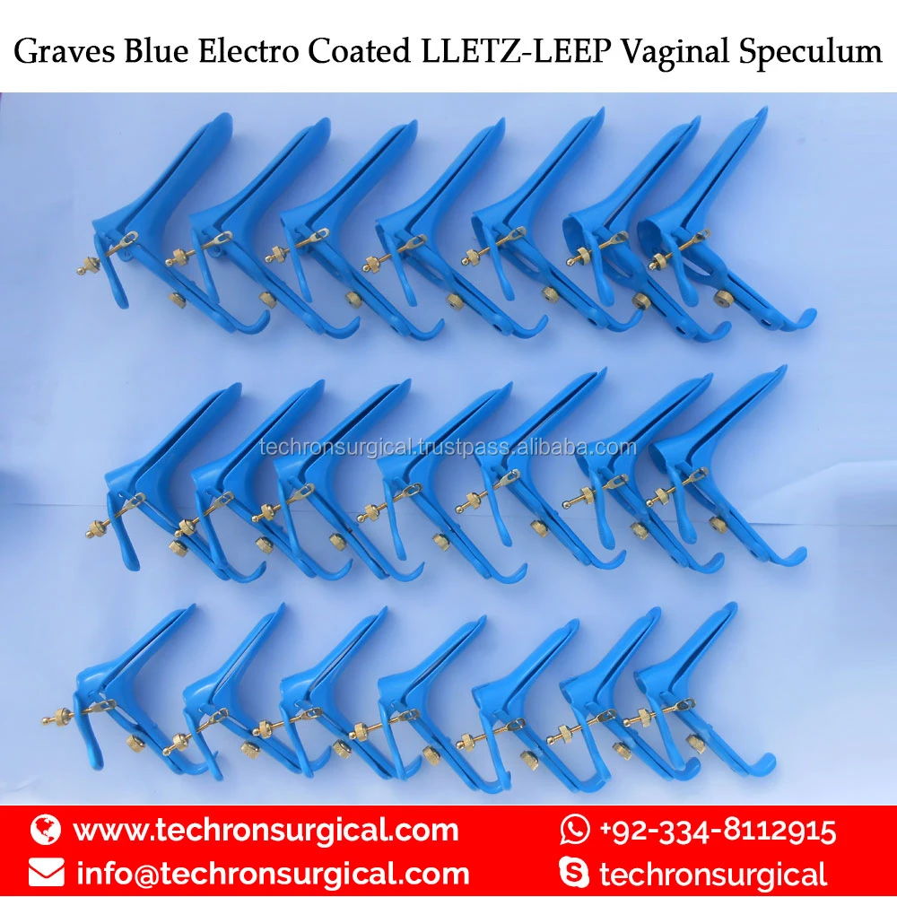Graves Best Lletz/leep/obs/gyn Stainless Steel Vaginal Speculum Blue ...