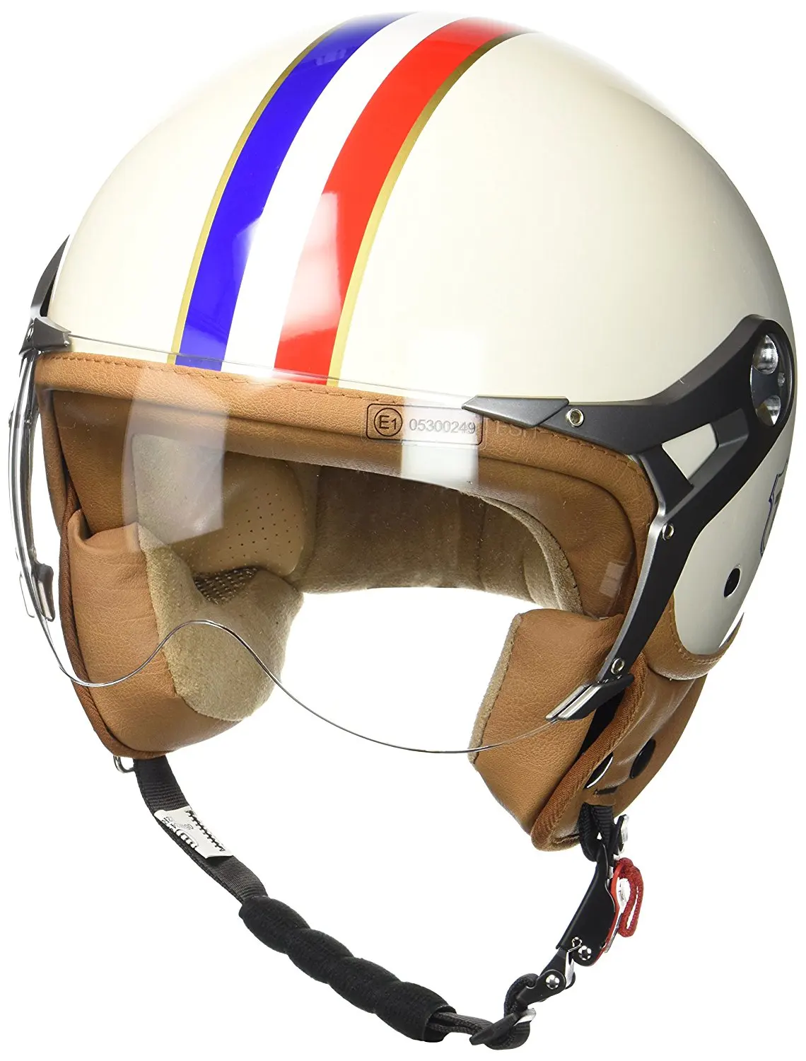 SOXON SP-325-MONO Crystal Blue · Moto Casque Jet Retro Chopper Pilot ...