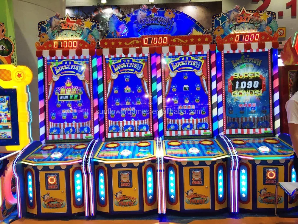 New Lucky Fish Frenzy Redemption Games Indoor Ticket Back Game Machine ...