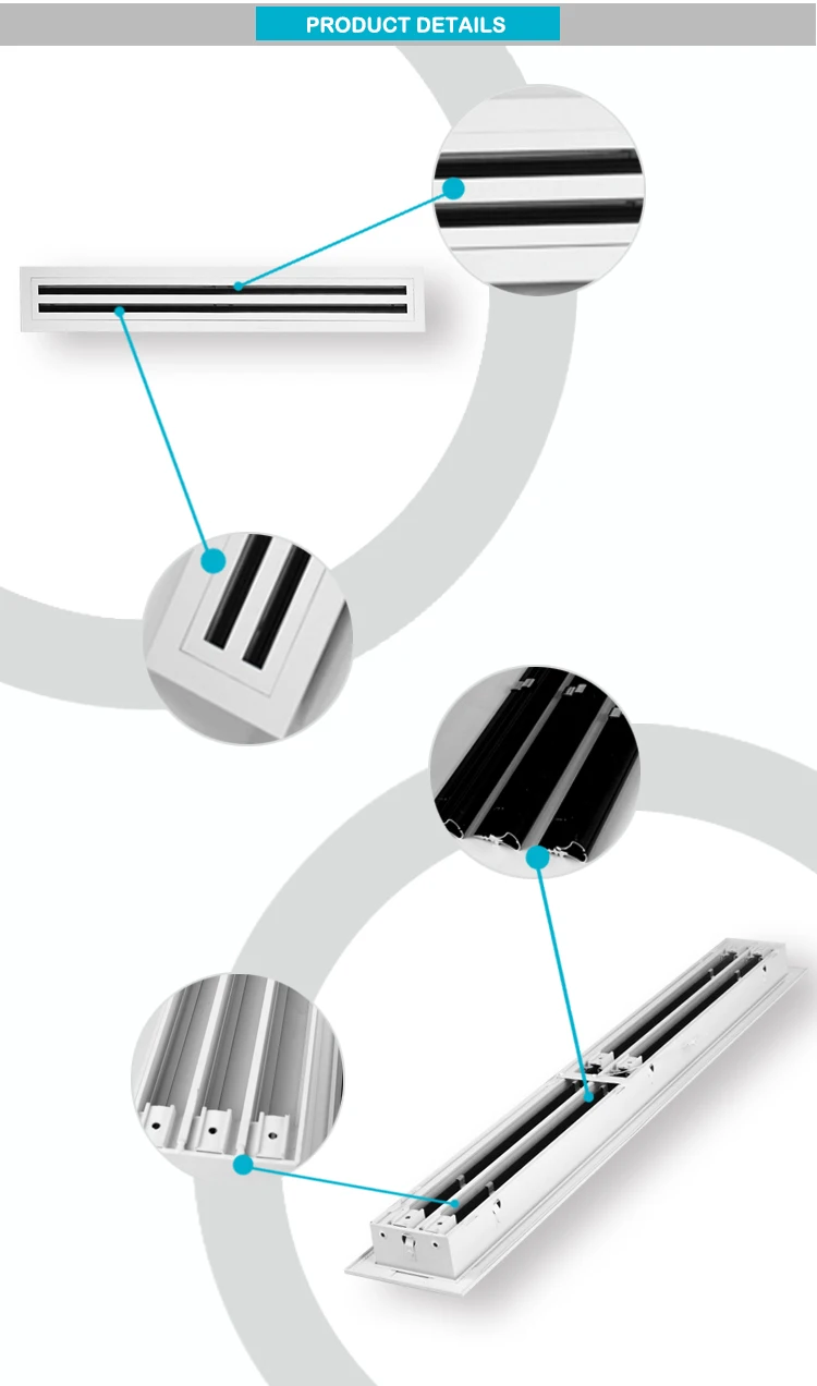 Air Conditioning Supply Ventilation - Aluminum Linear Slots