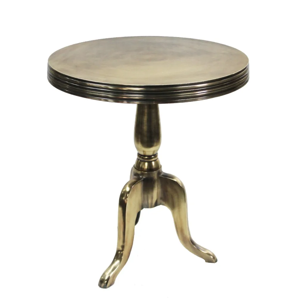 Metal Round Table Casting Small Furniture Pedestal Design Home Decor ...