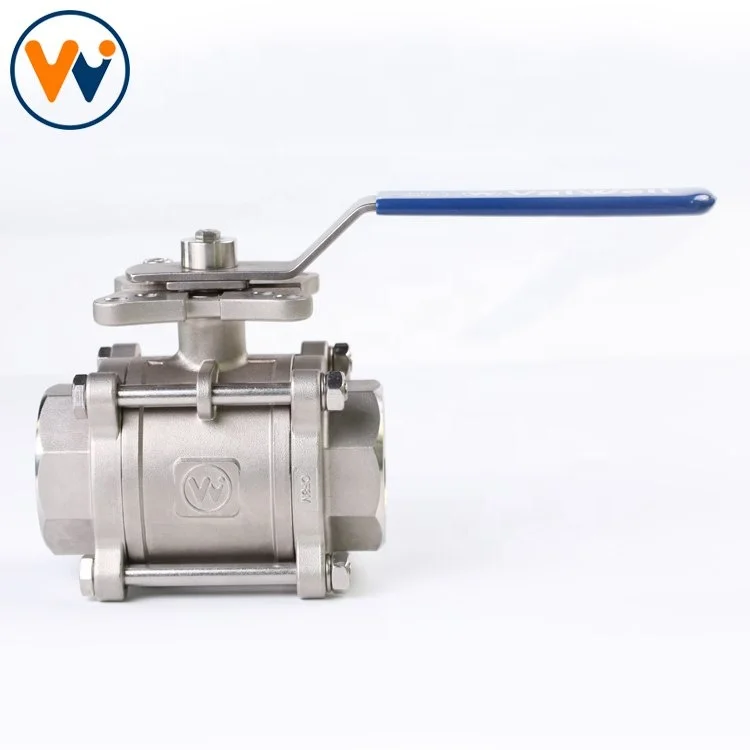 3pc Stainless Steel Bsp Npt Thread Ball Valve - Buy Stainless Steel ...