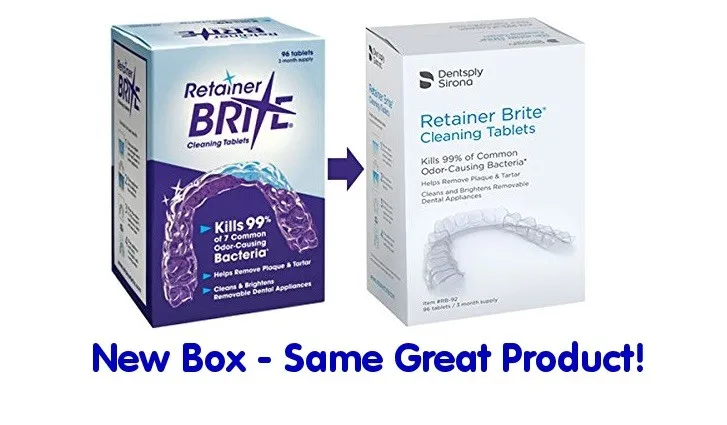 Dentsply Retainer Brite 96 Tablets 3 Months Supply Teeth Oral Care ...