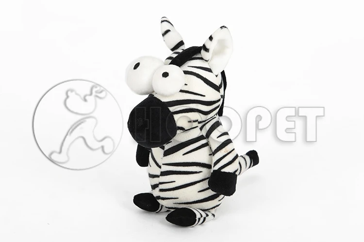 Wholesale Zebra Shape Pet Plush Toys Sound Dog Toys With Big Eyes - Buy ...