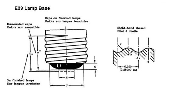 Ex39/e39 Mogul Lamp Base Heat-resistan Ceramics Base - Buy E39 Lamp ...