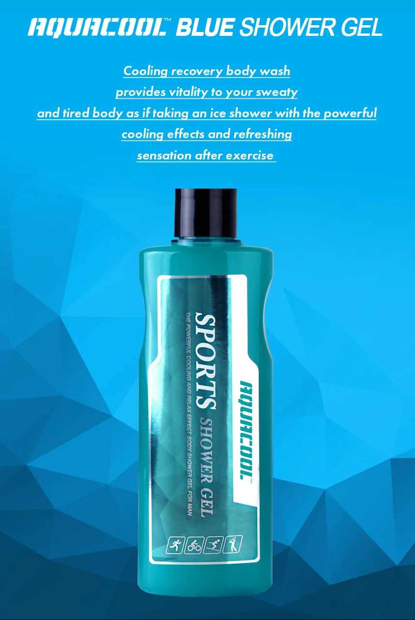 Right Guard Body Wash - AQUACOOL BLUE SHOWER GEL Sports Refresh