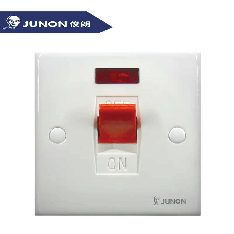 JUNON High Quality Switch Socket Double Pole Cooker Switches
