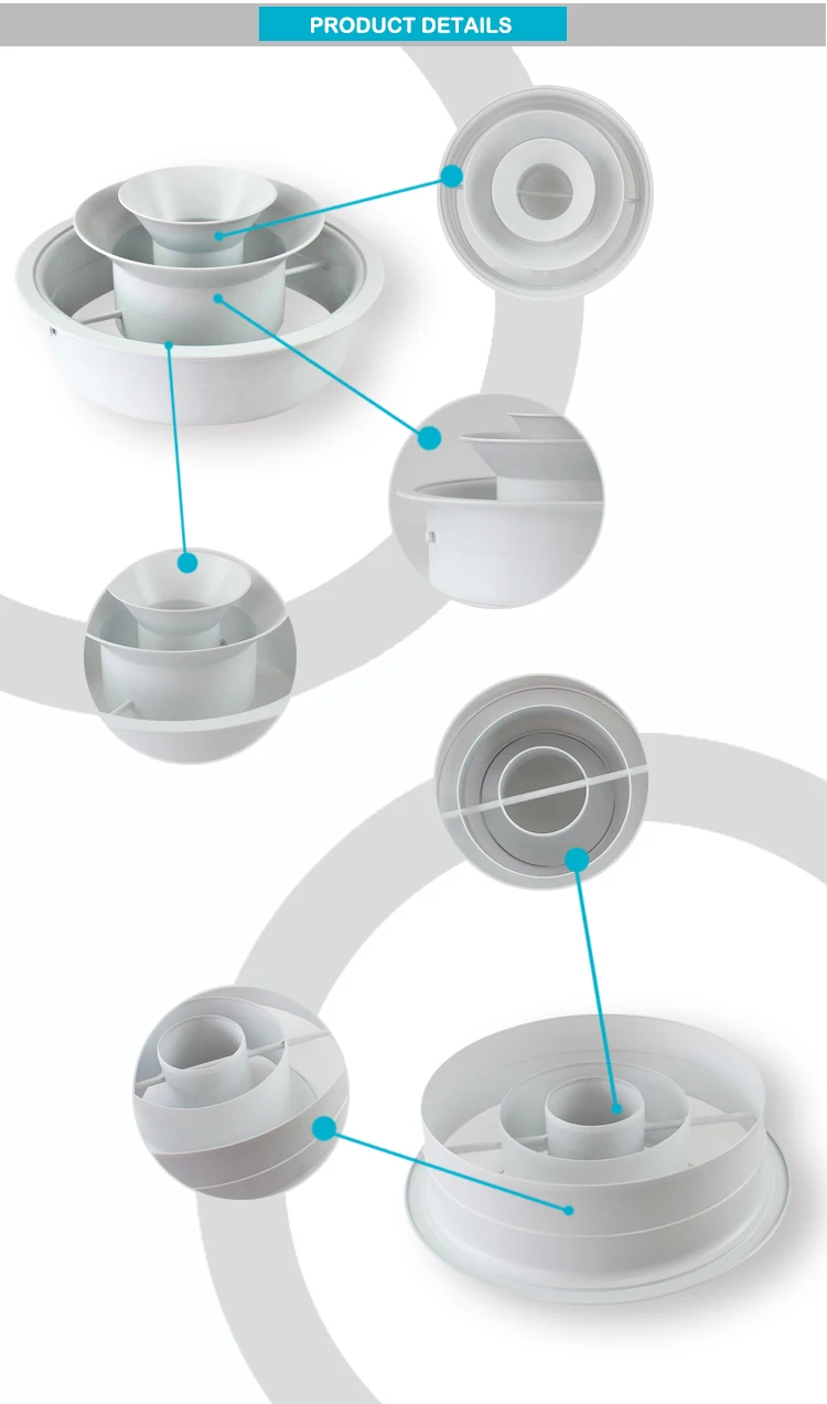Aluminum Adjustable Ring Jet Nozzle Diffuser - Buy Jet Ring Diffusers ...