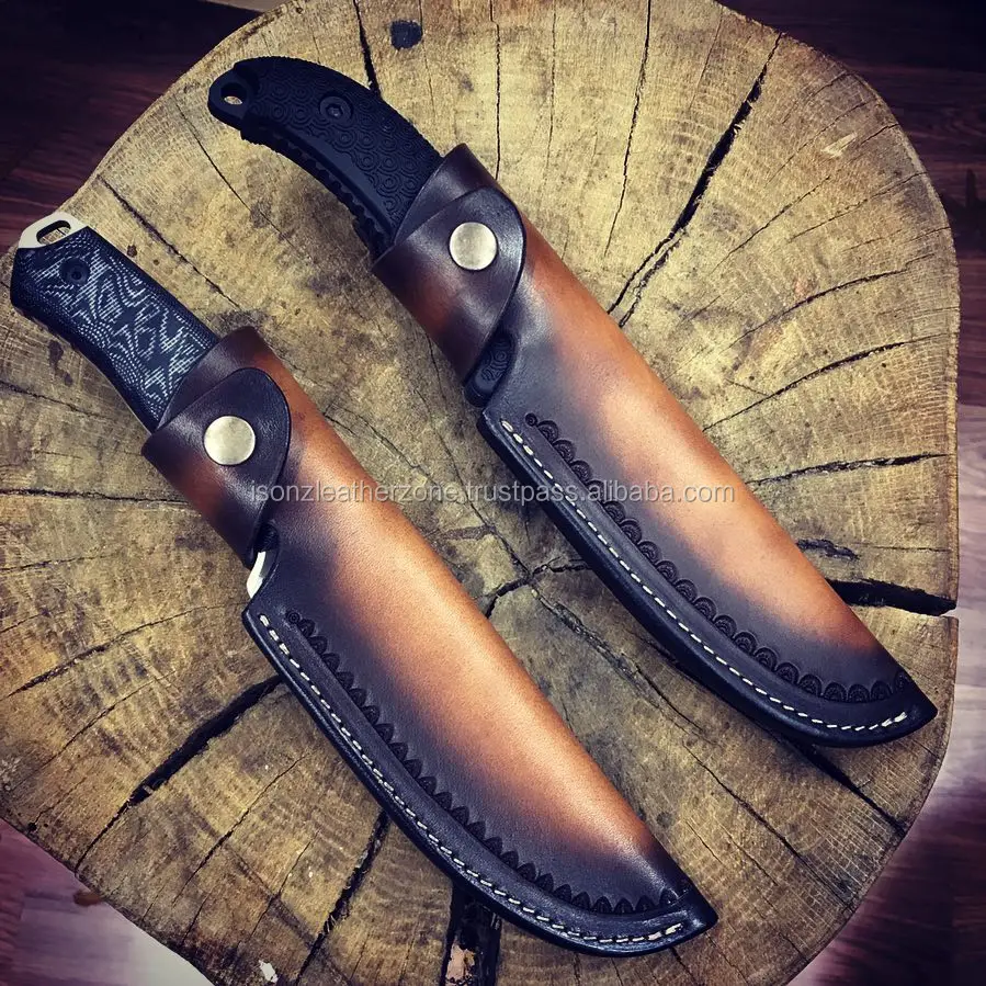 ISONZ Leather Zone - Durable Fix Blade Hunting Knife Sheath