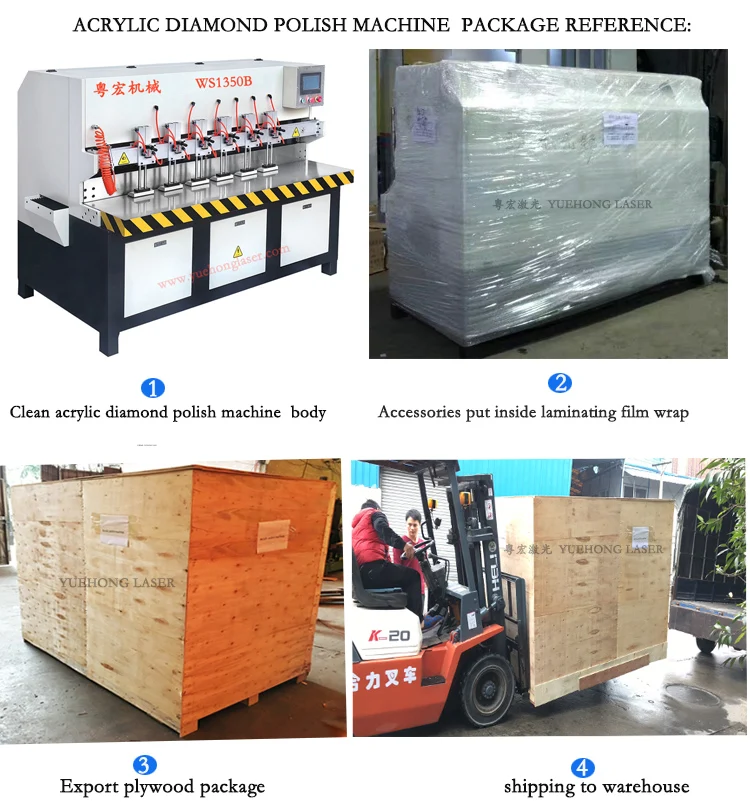 Half-automatic Acrylic Diamond Polishing Machine Working Length 1350mm ...