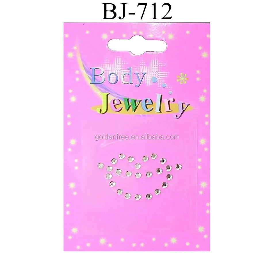 Self Adhesive Rhinestone Face Body Jewel Gem Crystal Bling Jewelry ...