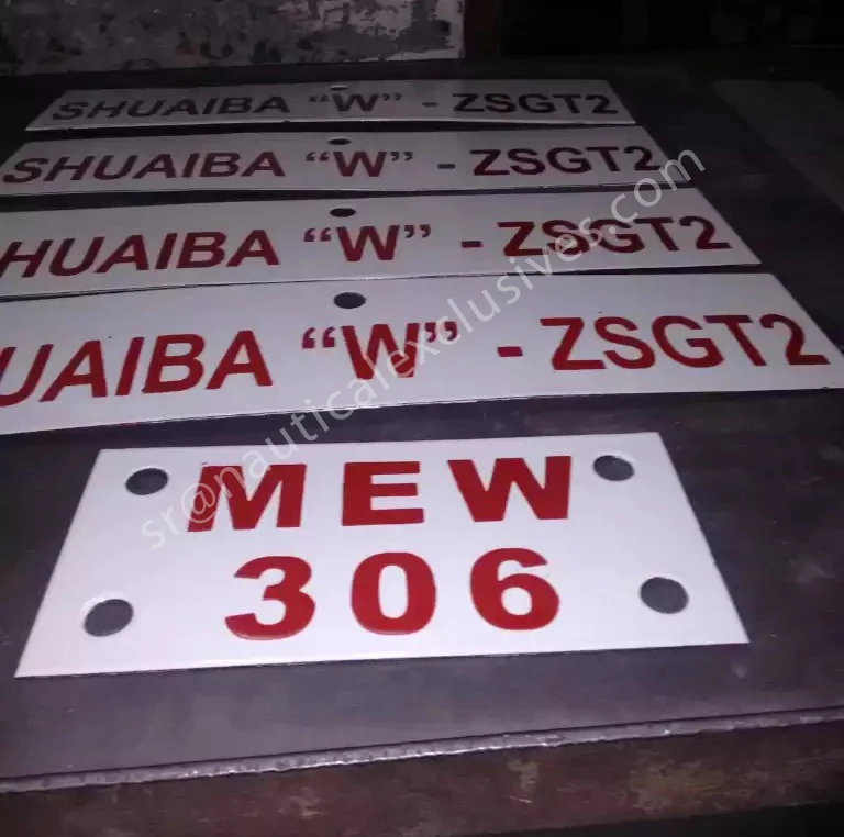 Antique Imitation Vitreous Enamel Number Plates - Custom Designs