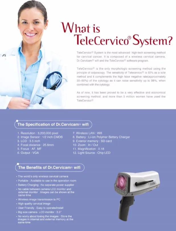 Dr. Cervicam Wifi Telecervico / Cervicography / Cervical Cancer ...