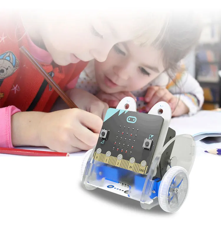 ELECFREAKS ringbit microbit buggy 带超声波声传感器和线跟踪传感器可 avaliable| Alibaba.com