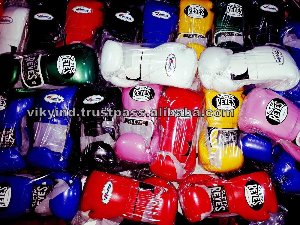 Red Winning Boxing Gloves - Durable Real Leather Options