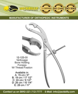 Farabeuf Lambotte Bone Holding Forceps Adjustable With Ratchet ...
