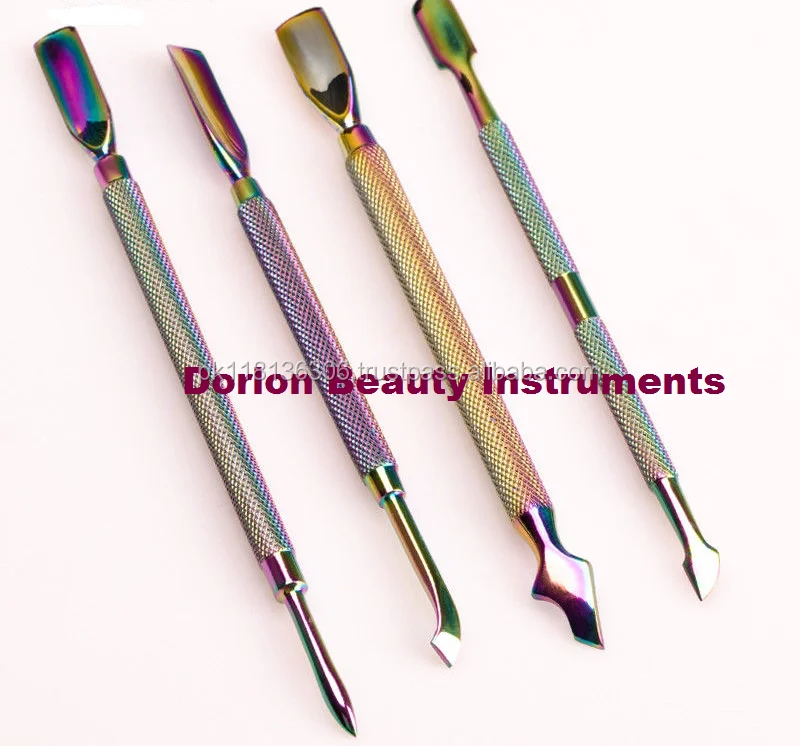 Professional Nail Cuticle Pusher Angled Scraper Manicure Pedicure ...