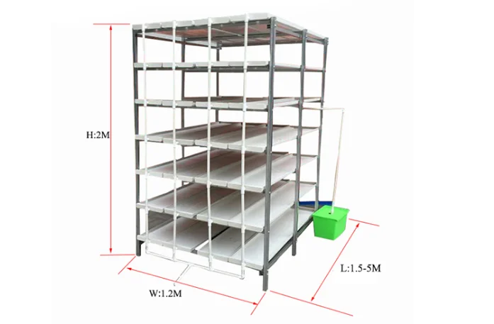 Vertical Farm Rack - Efficient Hydroponic Growing System