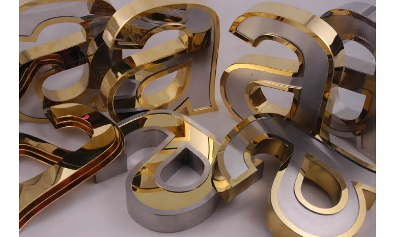 Stainless Steel Advertising 3d Custom Metal Signs - Buy Stainless Steel ...