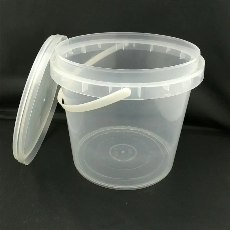 Plastic Buckets Tubs Containers 2l With Lids Food Grade Clear - Buy ...