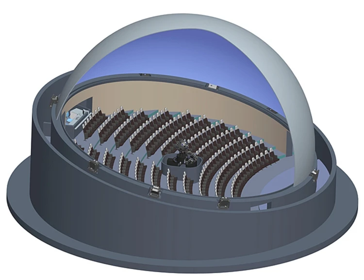 Digital Tilted Planetarium Dome with Formed Sheets