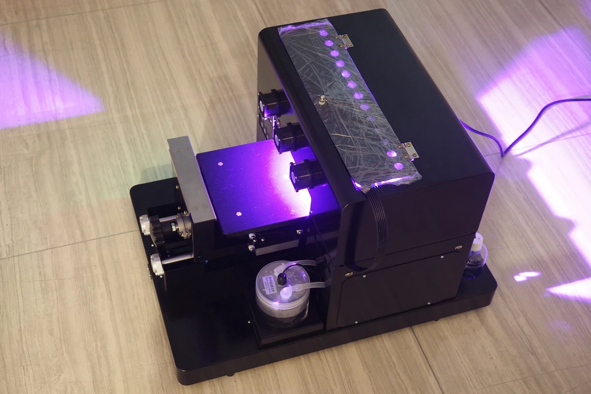 New Design A3 A4 Size Desktop UV LED Mini Flatbed Printer