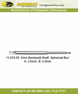 Spherical Burr 5mm Borchardt Shaft /orthopedic Spherical Burr/ Surgical ...