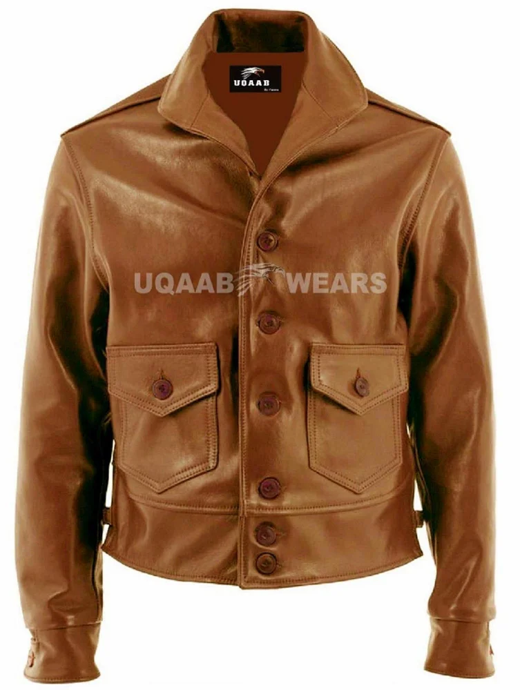 Flight Jacket Naval Marine Pilot Aviator Sub-marine Combat Officer Real ...