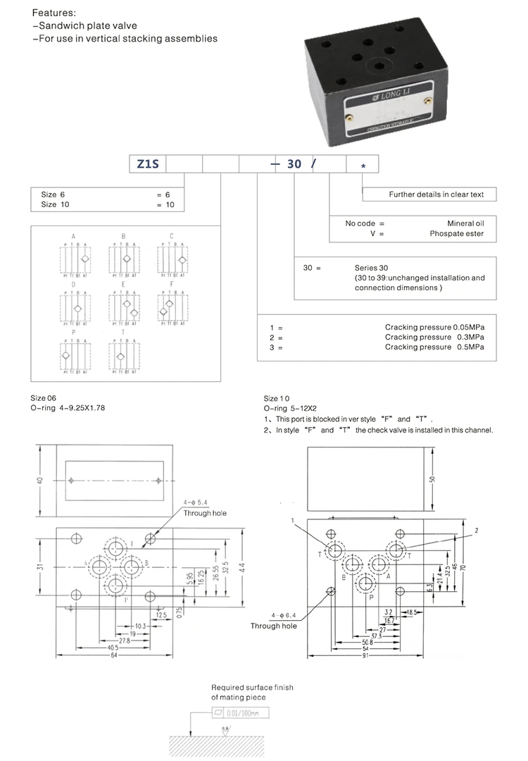 Z1s10 Hydraulic High Pressure Iron Check Ng10 Valve - Buy High Pressure ...