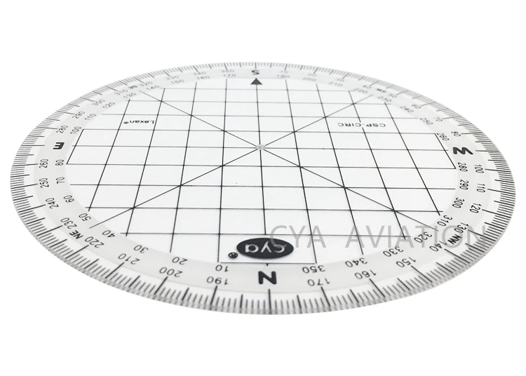 Aviation Premium Quality 360 Degree Protractor Full Circle Navigation ...