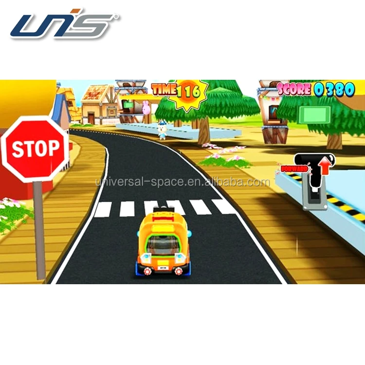 Rocket School Bus (w/monitor) - Fun Kiddie Rides