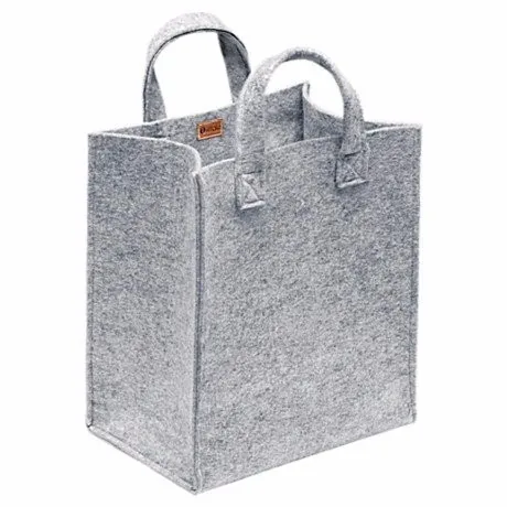 Eco-friendly Felt Felt Bag Handbags For Women Grey Reusable Wool Felt ...